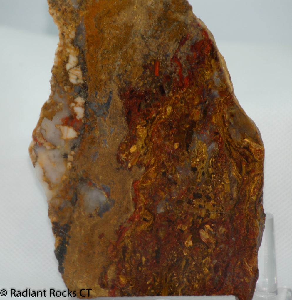 Chinese Pietersite Red Gold Quartz lapidary slab 7.0 oz (200 grams ...